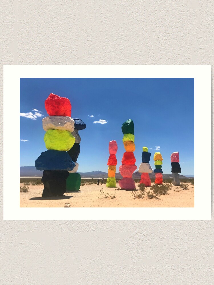 "Seven Magic Mountains in Nevada" Art Print by himimay | Redbubble