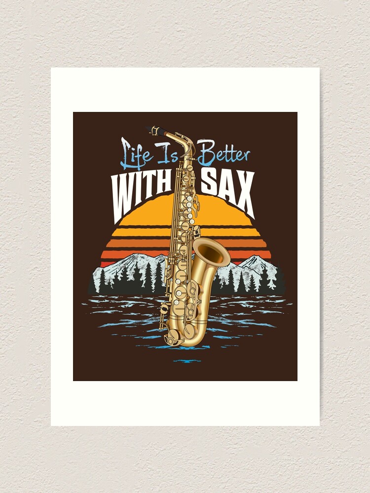 "Alto Sax Vector Art" Art Print by MrEddie10 | Redbubble