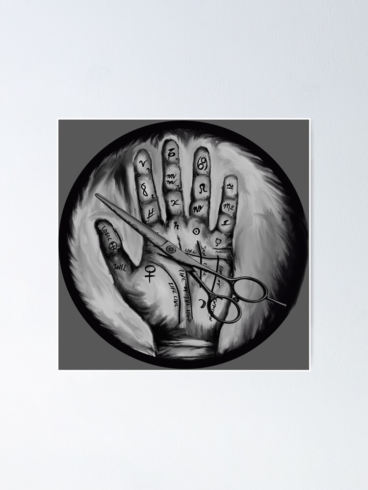 "Palm and Shear " Poster by SaltCitySage | Redbubble