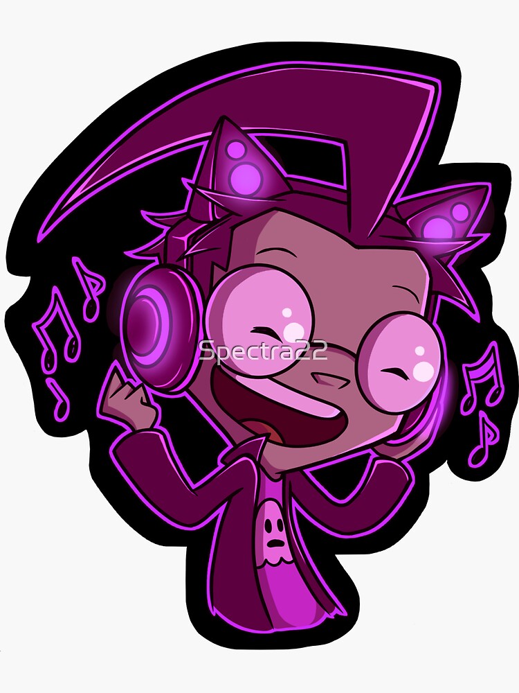 "Neon Dib - Purple Transparent" Sticker for Sale by Spectra22 | Redbubble