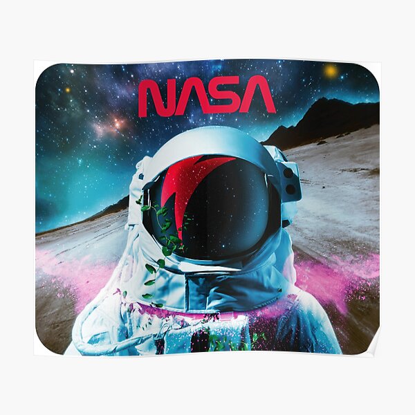 "Funky Astronaut" Poster for Sale by Acurax | Redbubble