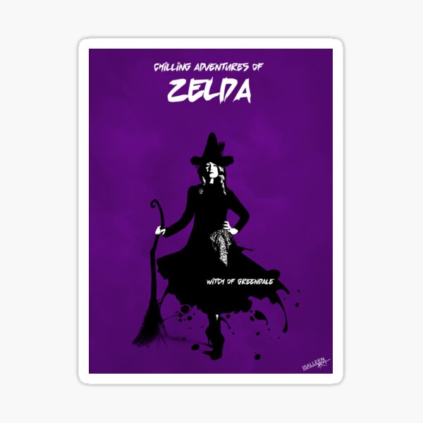 "Chilling Adventures Of Zelda - Witch of Greendale" Sticker by Isalleen ...