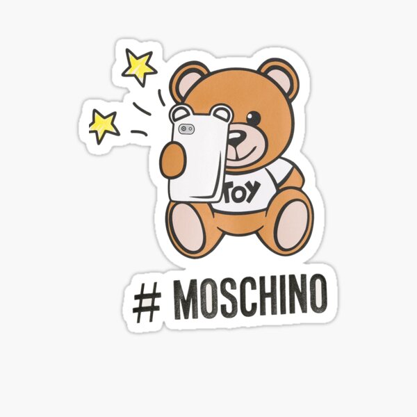 Moschino Bear Stickers | Redbubble