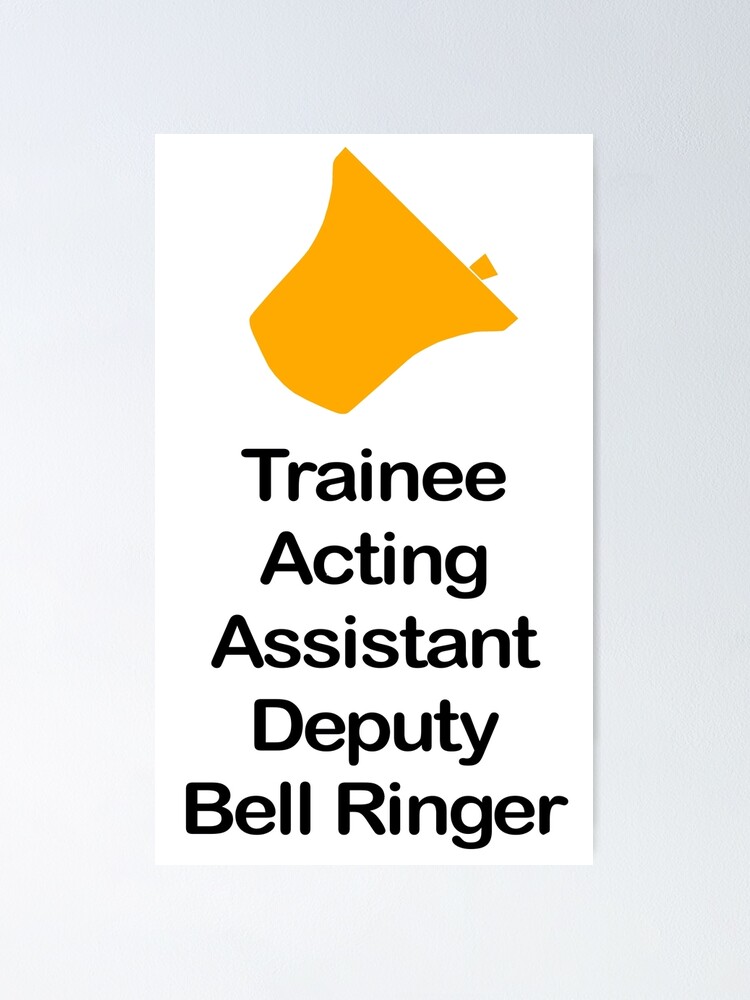 "Trainee Bell Ringer (Light Background)" Poster by Grandsire | Redbubble