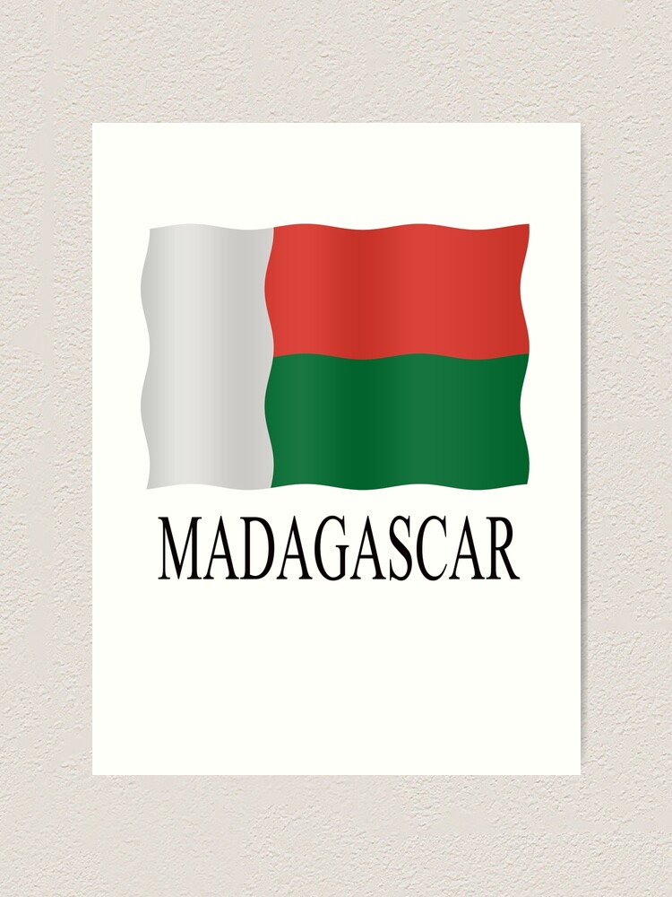 "Madagascar flag" Art Print for Sale by stuwdamdorp | Redbubble