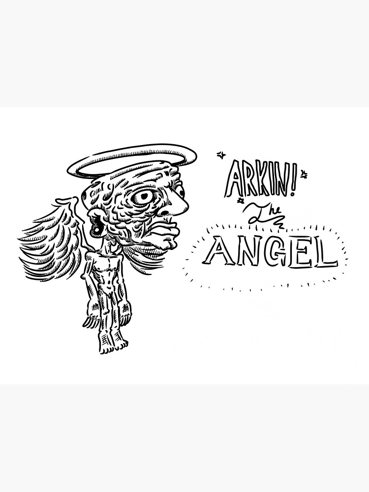 "arkin the angel" Sticker for Sale by zaccprotecc | Redbubble