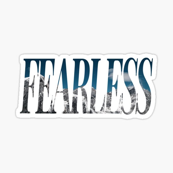 "Fearless" Sticker for Sale by TobyTVLive | Redbubble