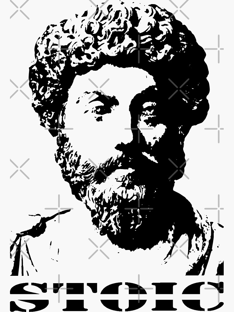 "Marcus Aurelius - Stoic - Stoicism" Sticker by RandomElement | Redbubble