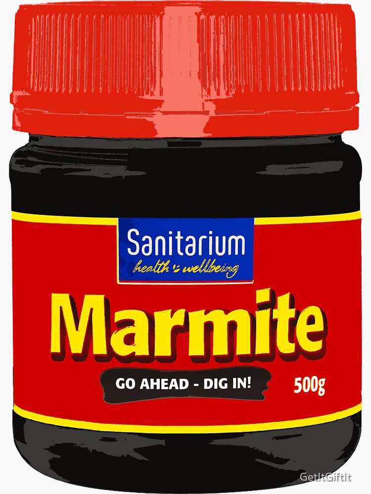 "New Zealand Marmite Jar design" Sticker for Sale by GetItGiftIt ...