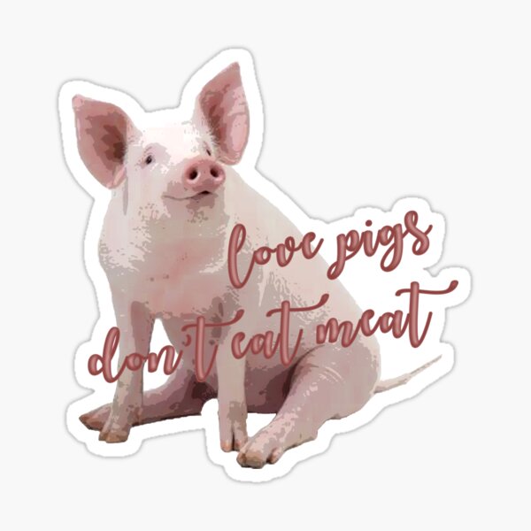"Pink Love Pigs" Sticker for Sale by albacarballo | Redbubble