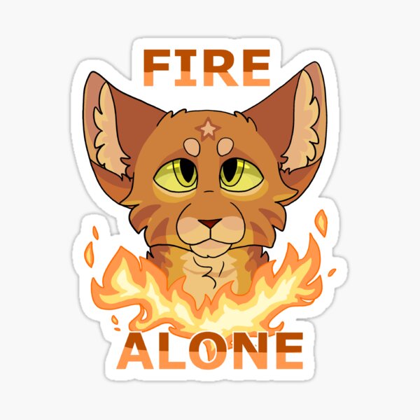 "Fire Alone" Sticker for Sale by Jomadis | Redbubble