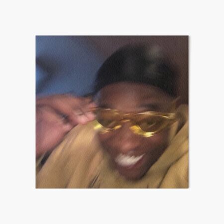 "Yellow Glasses Meme Guy" Art Board Print for Sale by kubi32167 | Redbubble