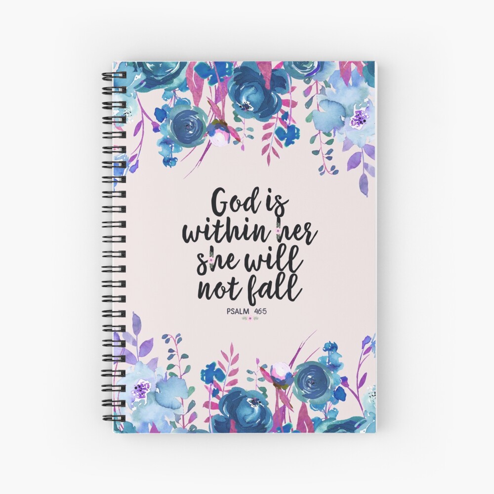 "Christian Bible Verse Quote" Spiral Notebook for Sale by ...