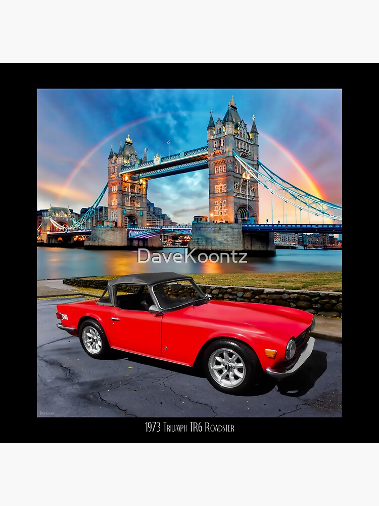 "1973 Triumph TR6 Roadster" Sticker for Sale by DaveKoontz | Redbubble