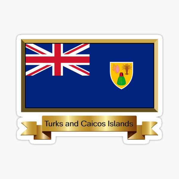 "Turks and Caicos Islands Flag Gifts, Masks, Stickers & Products (N ...