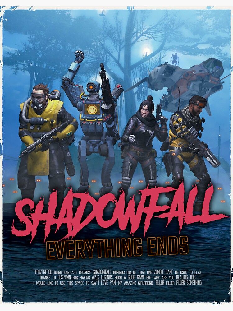 "Apex Legends Shadowfall Poster" Sticker for Sale by frozenfroh | Redbubble