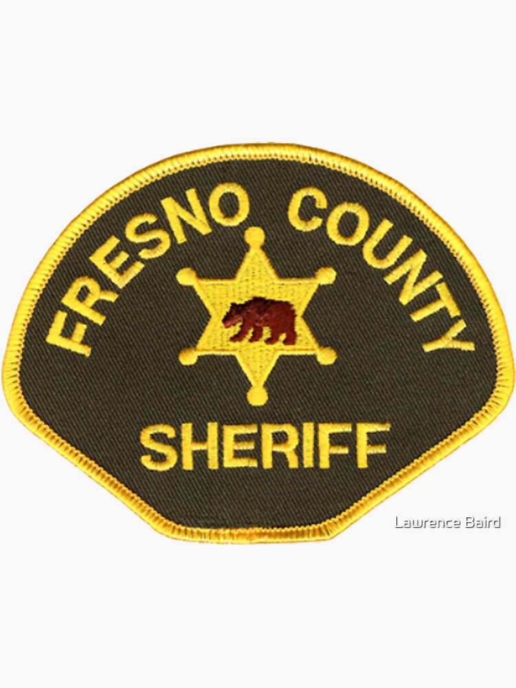 "Fresno County Sheriff California" Sticker for Sale by lawrencebaird ...
