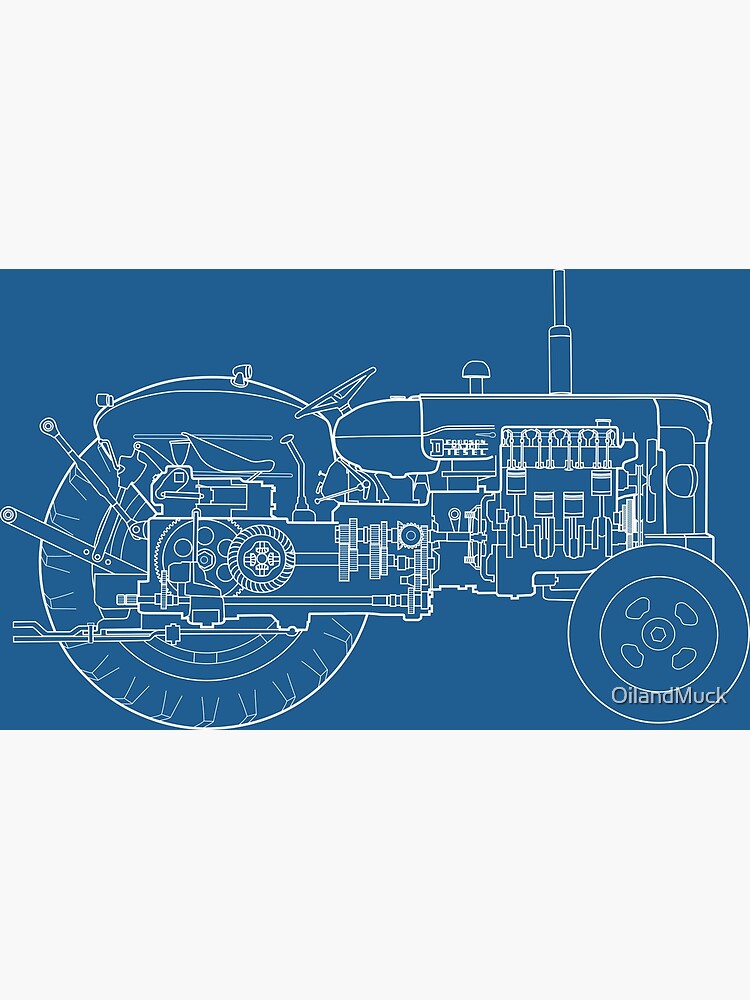 "Fordson Major Tractor and Its Oily Bits" Poster for Sale by OilandMuck ...