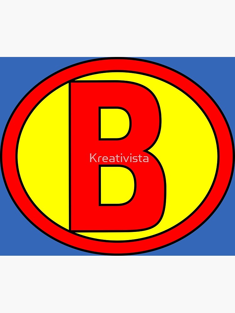 Lámina fotográfica «Héroe, Heroína, Superhéroe, Iniciales, B» de ...