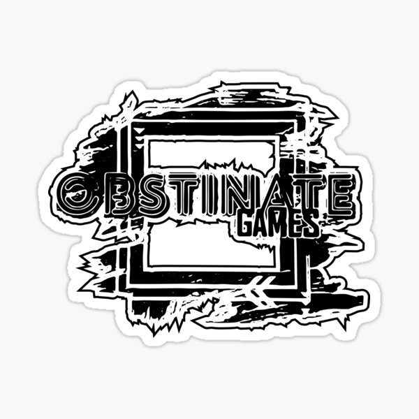 "Obstinate Games Logo" Sticker for Sale by CuprumStudios | Redbubble