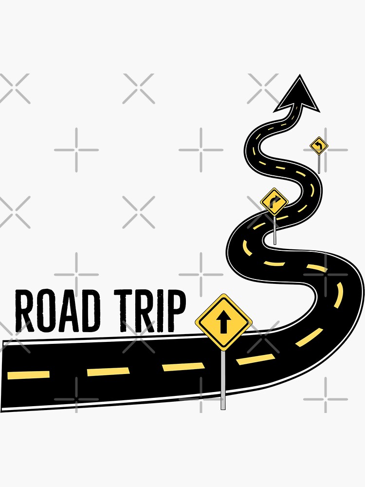 "Road Trip" Sticker for Sale by tristahx | Redbubble