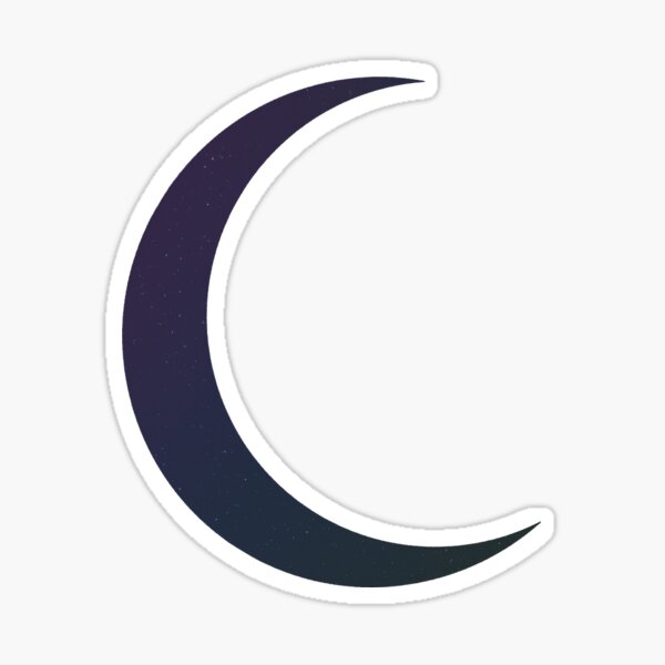 "Galaxy Moon (black background)" Sticker for Sale by laranal | Redbubble