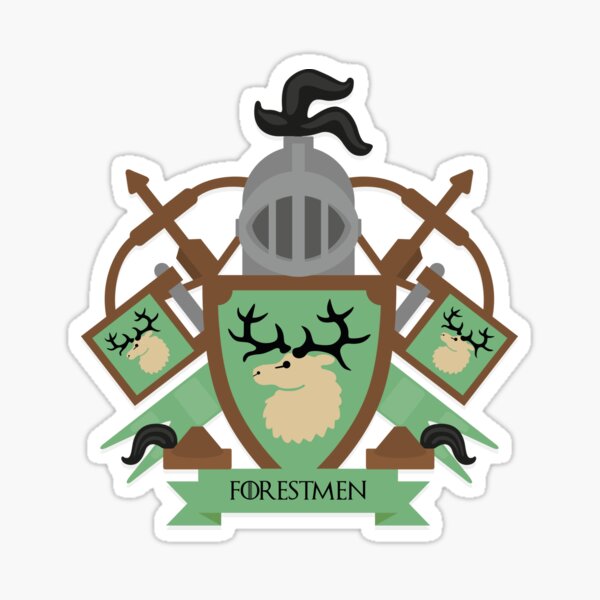 "Heraldry: Forestmen" Sticker for Sale by design-jobber | Redbubble