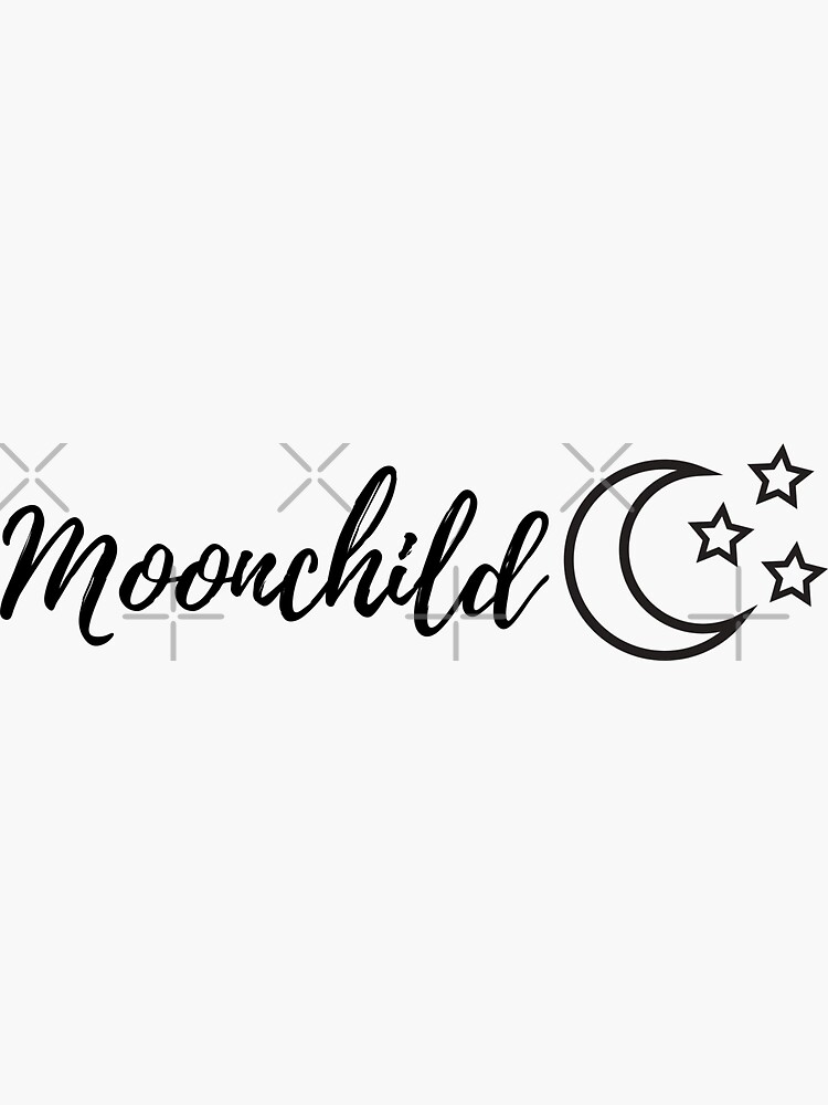 "Moonchild" Sticker for Sale by ArtClicks | Redbubble