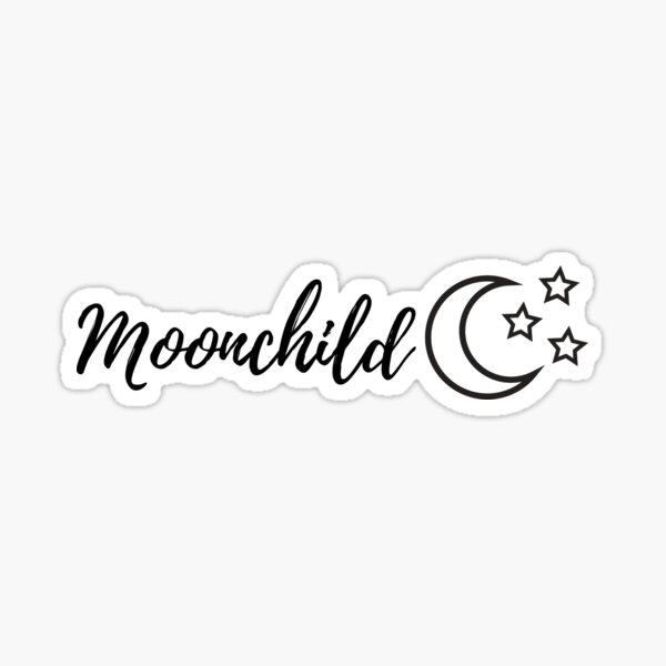 "Moonchild" Sticker for Sale by ArtClicks | Redbubble