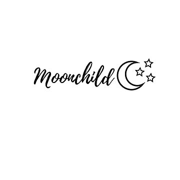 "Moonchild" Sticker for Sale by ArtClicks | Redbubble