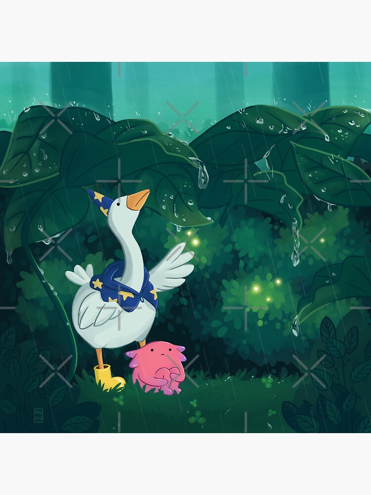 "Rainy Goose Wizard" Sticker for Sale by raediocloud | Redbubble