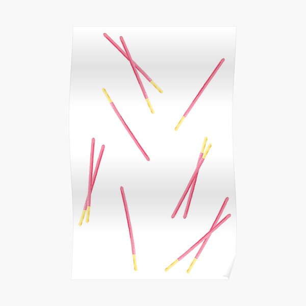 "Pink Pocky" Poster by yawnni | Redbubble