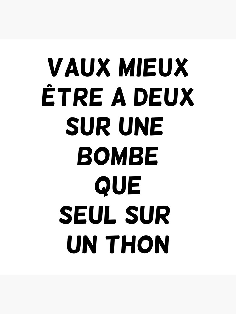 "Spaß-T-Shirt: Es ist besser, zwei auf einer Bombe als allein auf einem ...