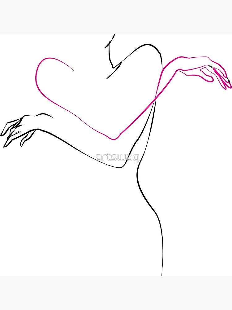 "Love Yourself - Minimalist Line Art" Poster by artswag | Redbubble