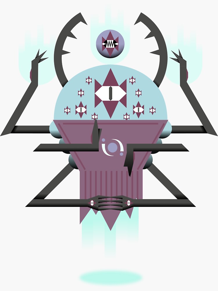 "The many-eyed one" Sticker for Sale by AnthonyBoothe | Redbubble