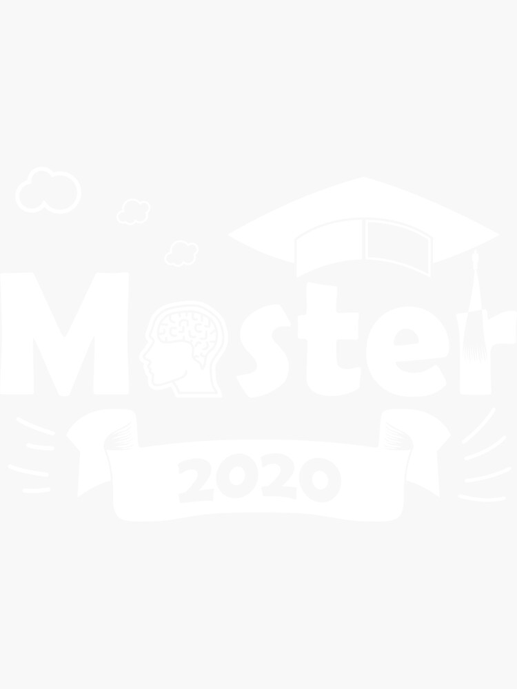 "Graduation 2020 Master 2020 - Master Degree - Master Degree" Sticker ...