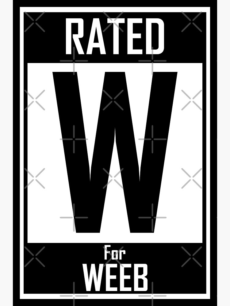 Lámina fotográfica «Clasificación W para Weeb» de HiddenStar02 | Redbubble