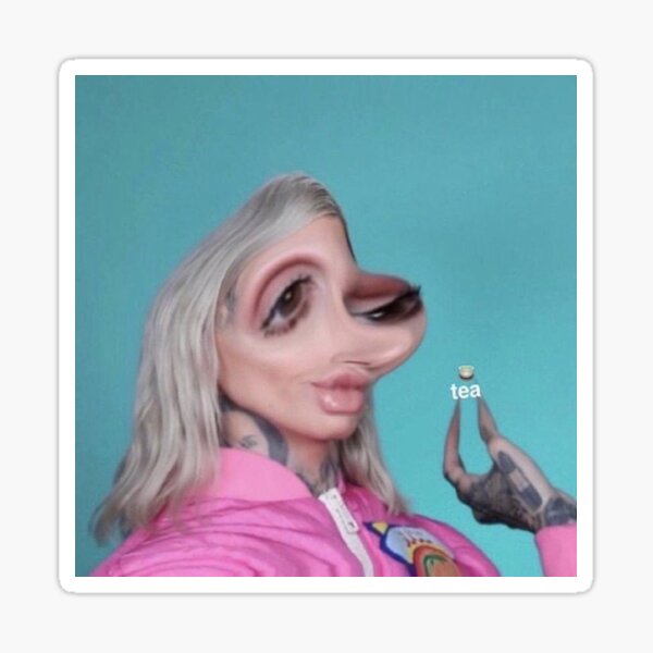 "Jeffree Star Tea Meme" Sticker by Mac-N-Cheeze13 | Redbubble