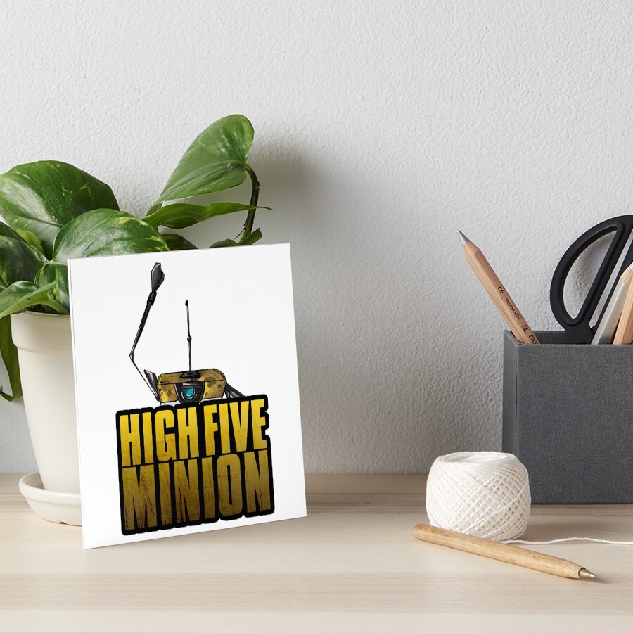 "Claptrap High Five Minion" Art Board Print by simonhoratiu | Redbubble