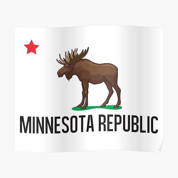 "Minnesota Republic Logo" Poster for Sale by DarkHorseDesign | Redbubble