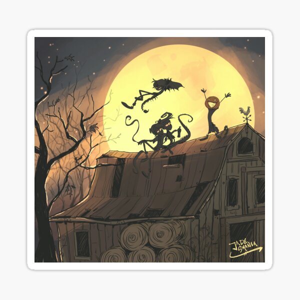 "Full blue moon" Sticker for Sale by pretzellus | Redbubble