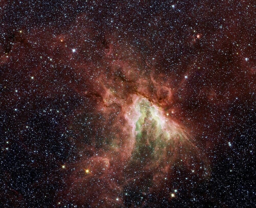 " Sagittarius M17 Swan Nebula Sea of Stars Gas and Dust Cloud PIA11445 ...