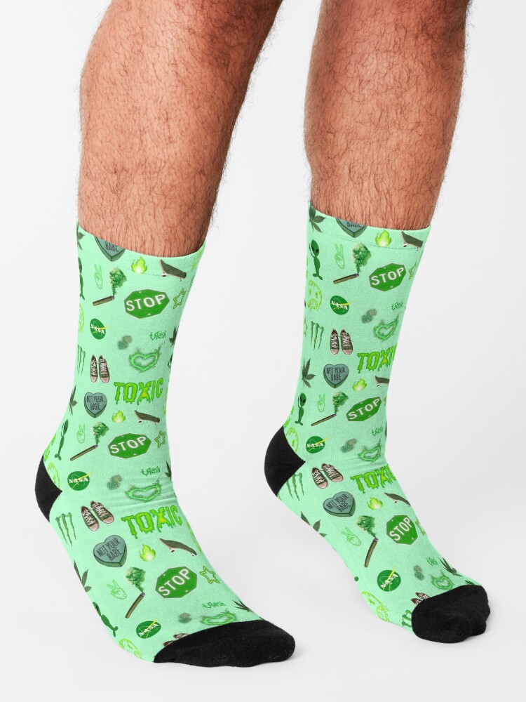 "Green Aesthetic Grunge" Socks for Sale by emmekacala | Redbubble