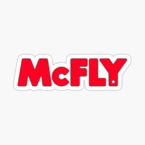 "McFly original logo" Sticker by lizzie081194 | Redbubble