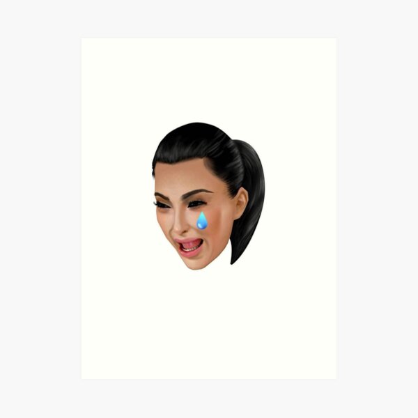 "Kim Kardashian Crying Meme" Art Print by Mac-N-Cheeze13 | Redbubble