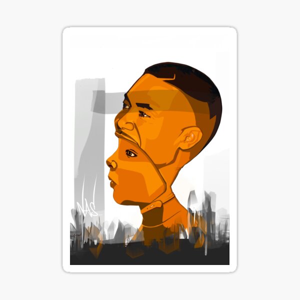 "Nas Hat" Sticker by BadEyeJack | Redbubble