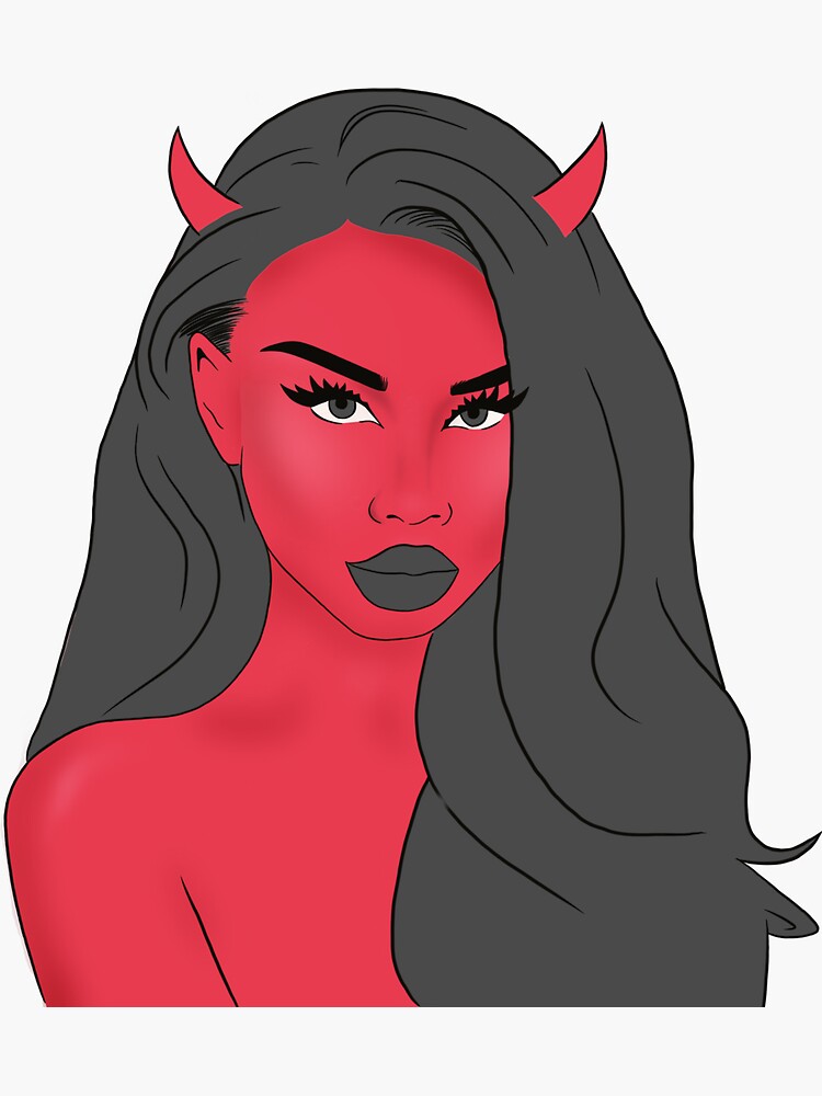 "She Devil" Sticker for Sale by sarahchawla | Redbubble
