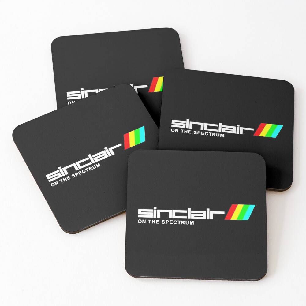 "On the Spectrum ZX Spectrum Logo" Coasters (Set of 4) by markstones ...