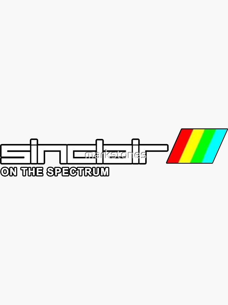 "On the Spectrum ZX Spectrum Logo" Sticker for Sale by markstones ...