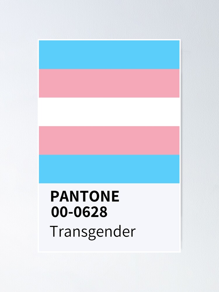 "Pantone Pride Transgender" Poster by Apolune | Redbubble